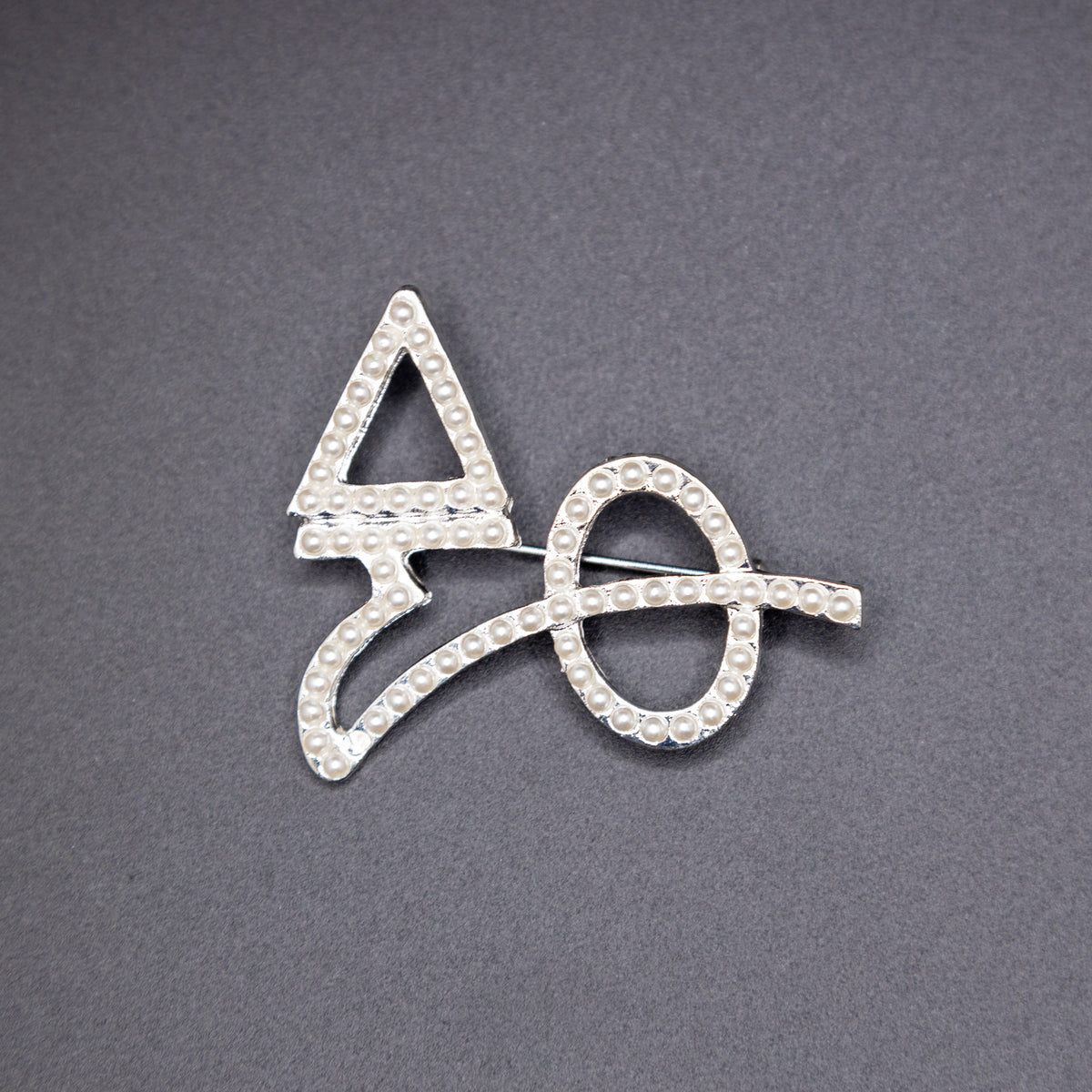 Small Fancy Script Delta Pin – The Krafty Chick